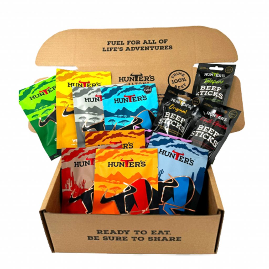 Hunters UK - Award Winning Beef Biltong and Beef Jerky Snacks